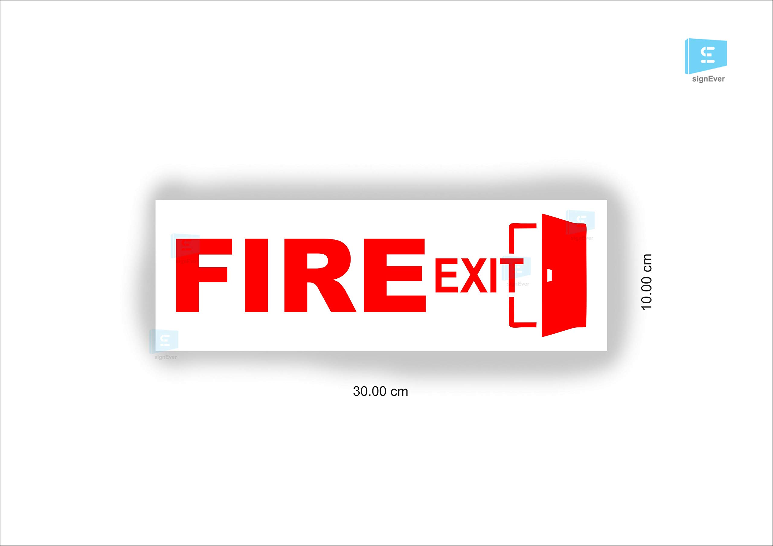 Buy SIGN EVER Fire Exit Sign Boards For Factory Office Bank Hospital ...