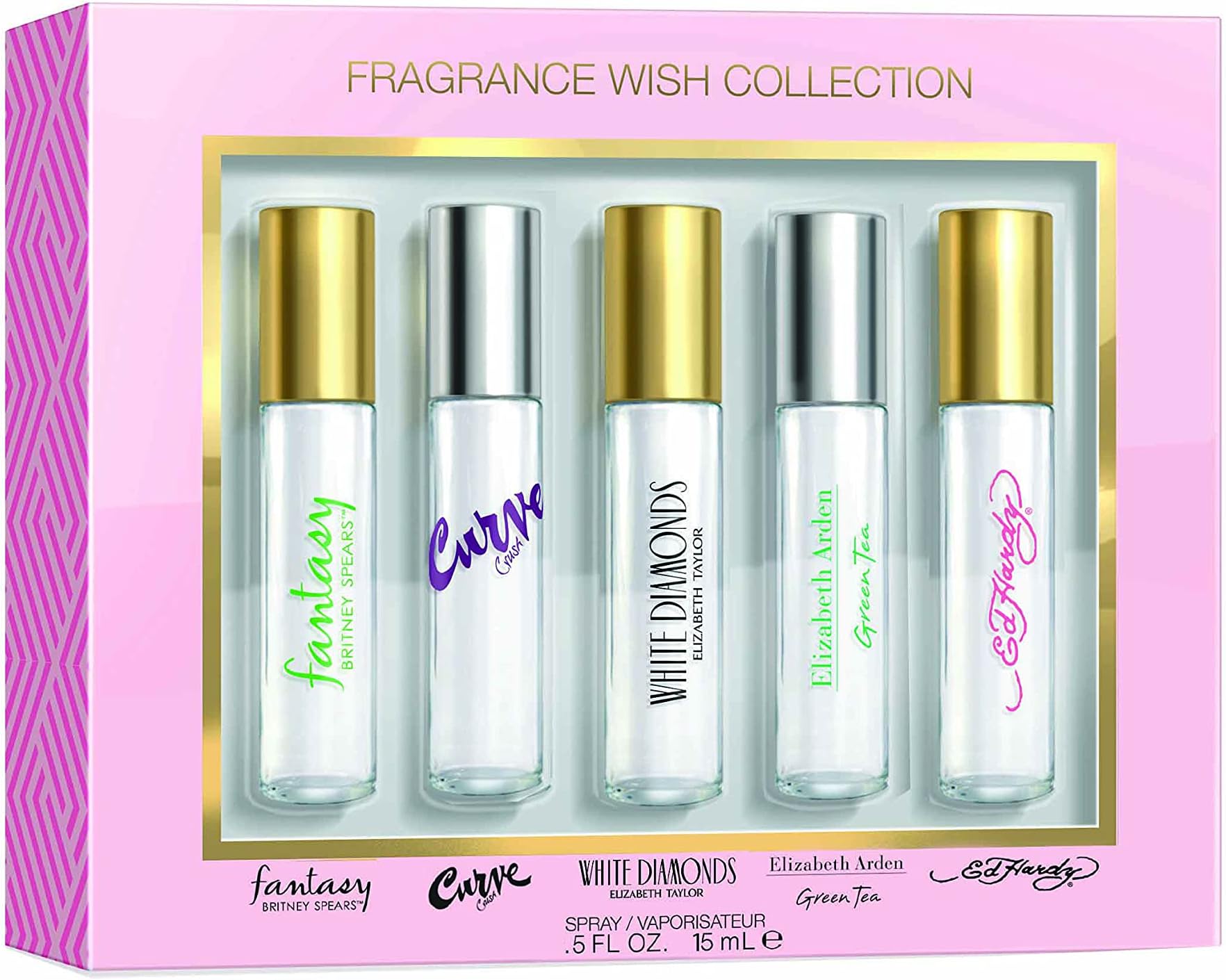Amazon.com : Women's Perfume Collection 5 Piece Spray Pen Coffret Gift ...