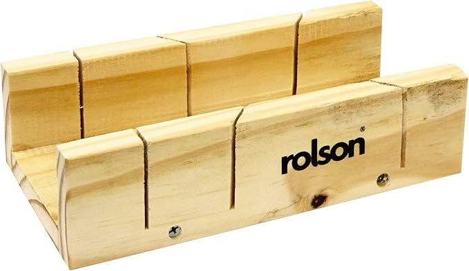 Rolson 56429 Wooden Mitre Box, 230 mm - Amazon.com