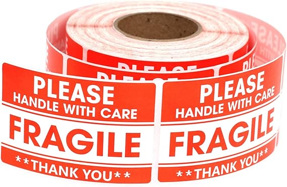 500 Fragile Sticker, Paketaufkleber Aufkleber Zerbrechliche ...