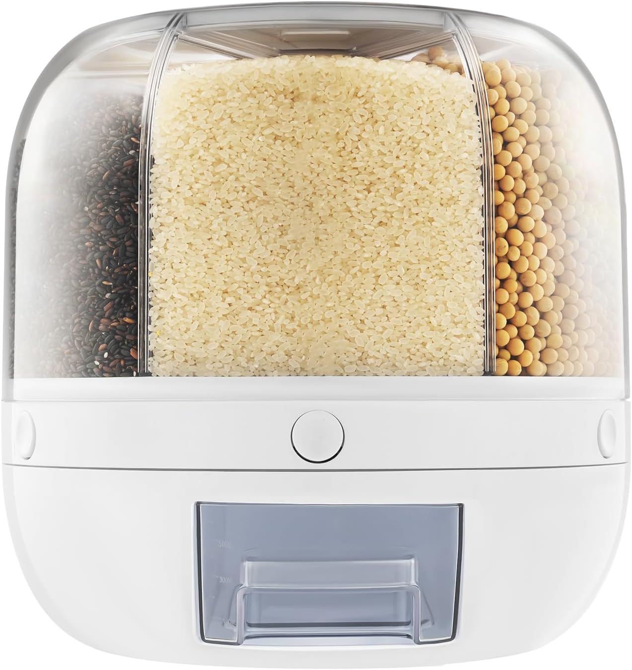 Amazon.com: Unnsiapit Rice Dispenser, 6 Grid 360° Rotating Cereal ...