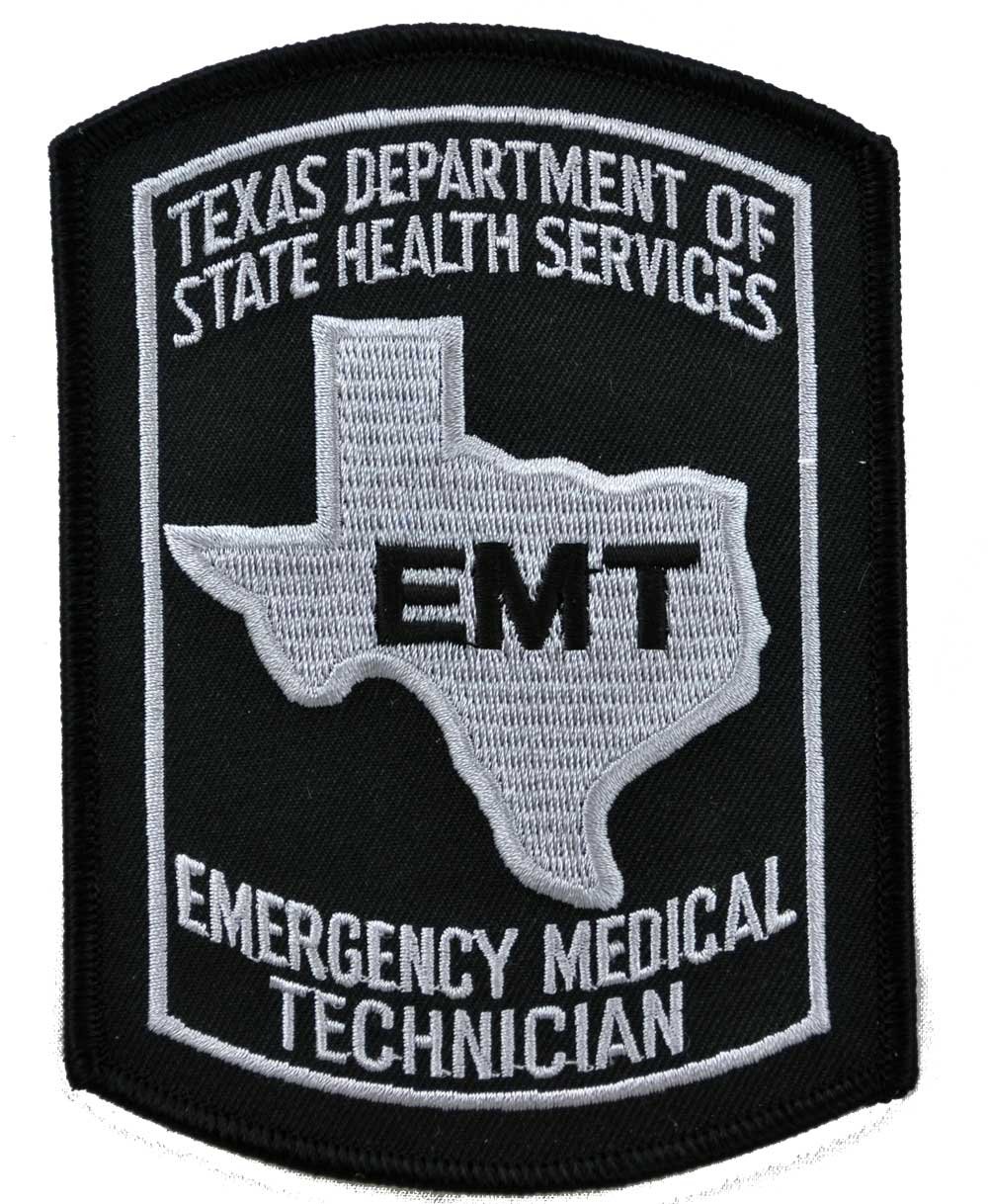 Amazon.com: Texas Emergency Medical Technician Shoulder Patch Black 10 ...