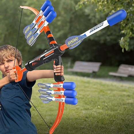 Amazon.com: TEMI Bow and Arrow Set for Kids, Kids Foam Bow Arrow ...