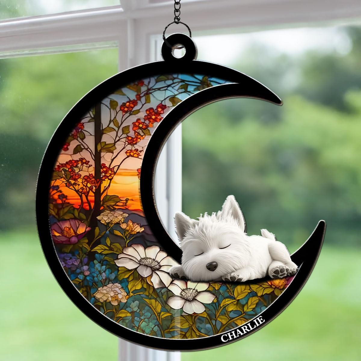 Amazon.com : Pawsionate Personalized Dog Suncatcher - Dreaming of ...
