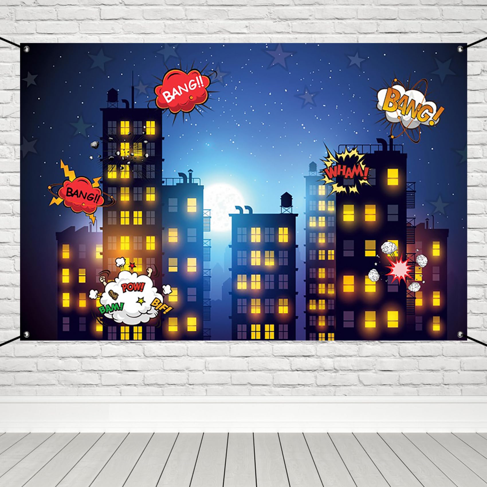 Superhero Skyline Allenjoy Superhero Super City Skyline Buildings