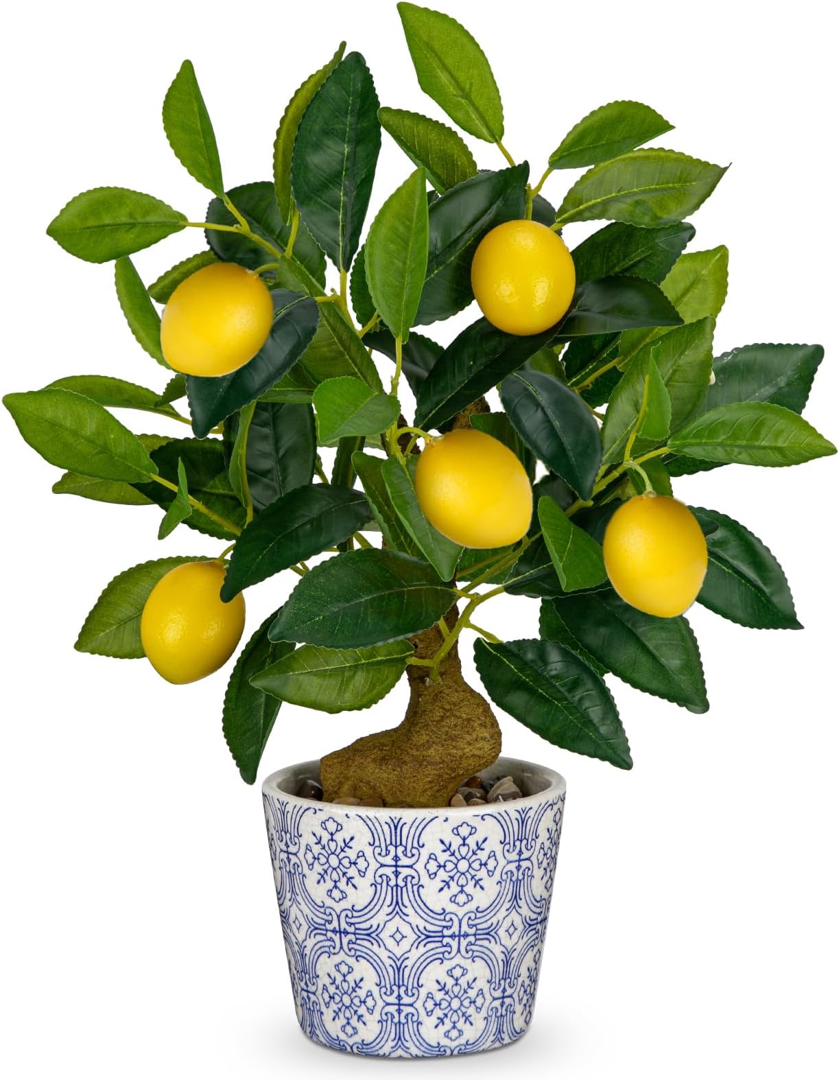 Amazon.com: Artificial Potted Plants, 15.7 inches Small Fake Lemon Tree ...
