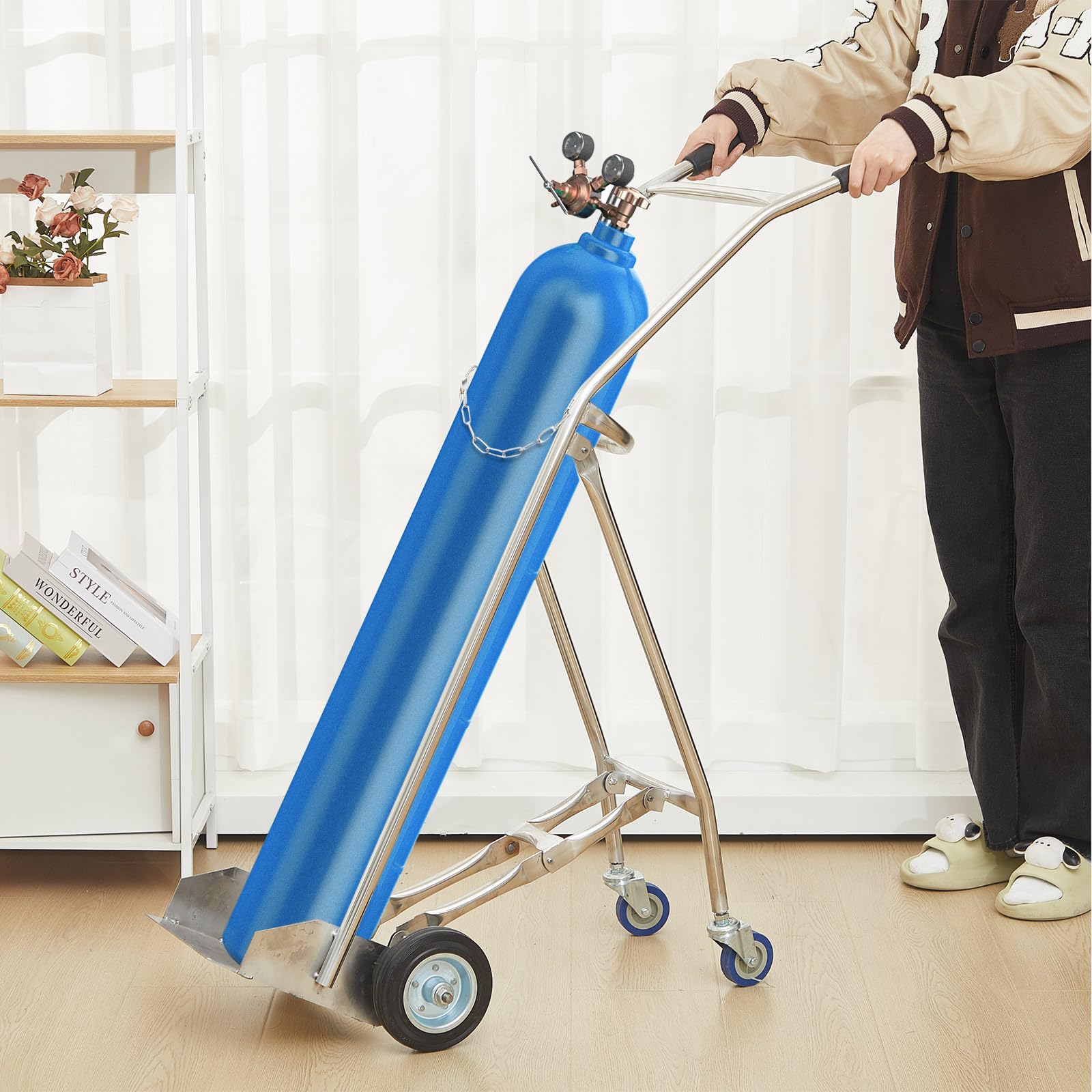 Snapklik.com : Datanly Oxygen Tank Cart Dolly