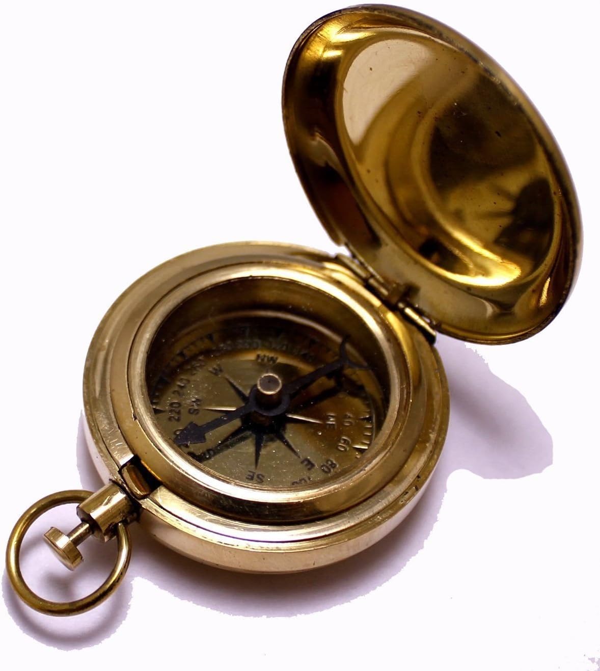 Amazon.com: Mahira Nautical Classic Gift Pocket Antique Brass Compass ...