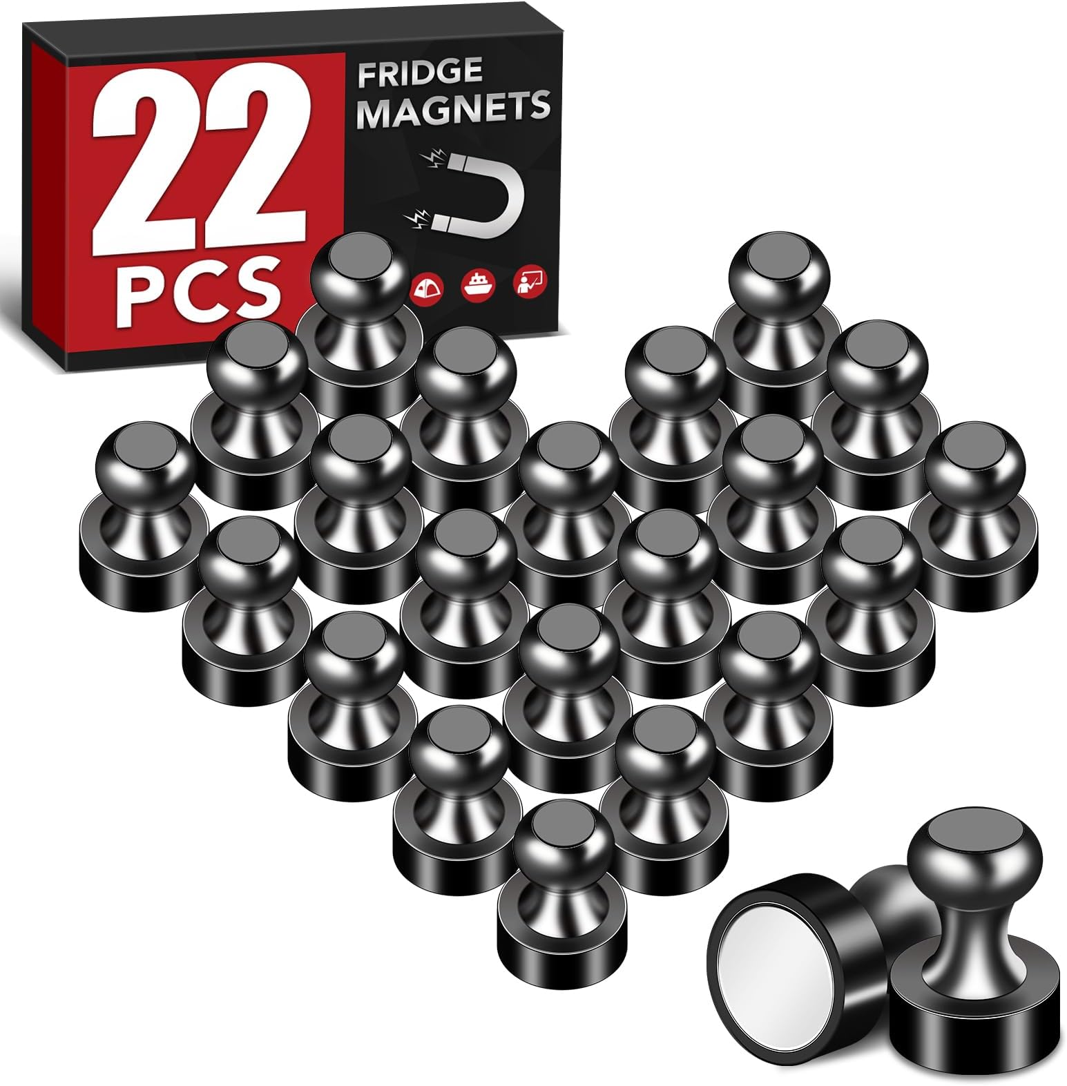 Amazon.com: CAIRIAC Refrigerator Magnets, Acrylic Whiteboard Magnets ...