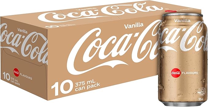 Coca-Cola Vanilla Soft Drink Multipack Cans 10 x 375mL : Amazon.com.au ...