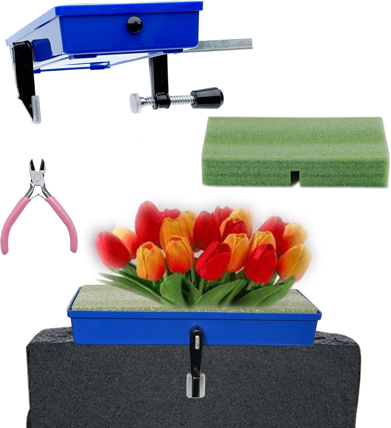 Amazon.com: XIAOZZYU Reusable Graves Cemetery Headstone Saddle Holder ...