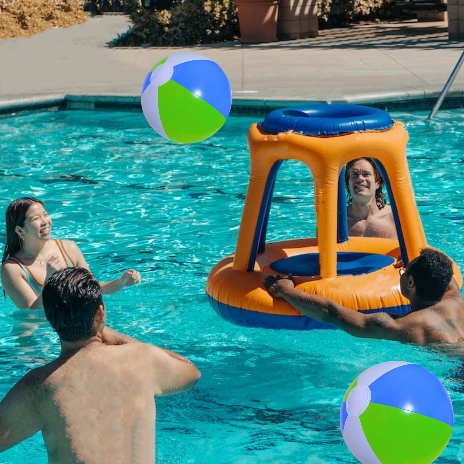 Snapklik.com : 12 Pack Beach Balls, 12" Blue Green White Color ...