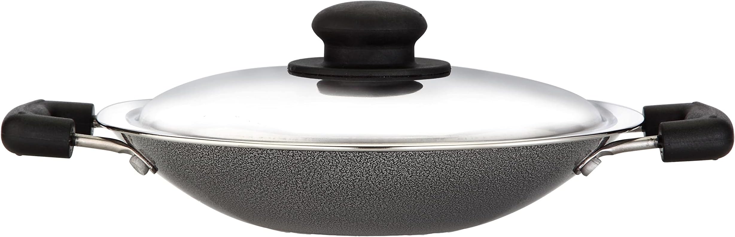 Buy AADHIK Non-Stick Appa Chetty, Aluminium Appachatty, 23cm Diameter ...