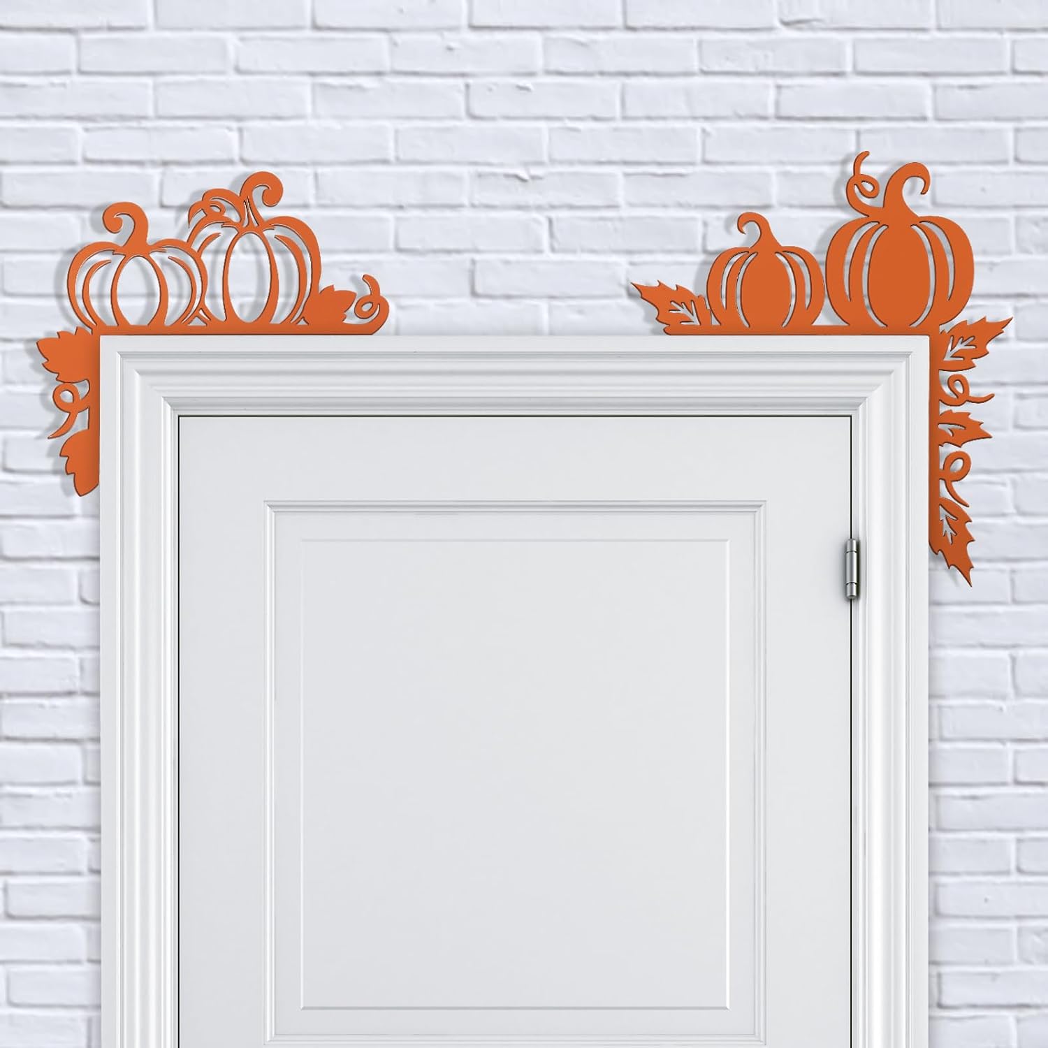 Amazon.com: Wonderjune 2 Pieces Pumpkin Door Frame Decor Door Corner ...