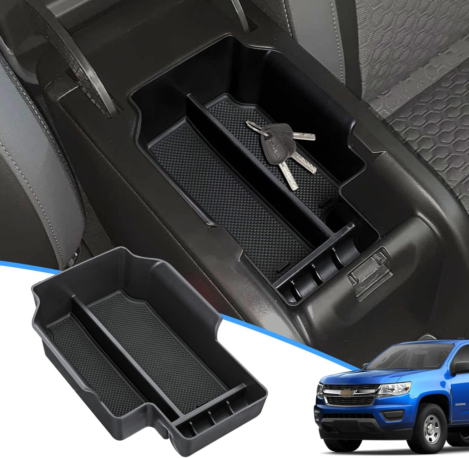 Amazon.com: TripleAliners Console Orgaznier with Leather Trim ...