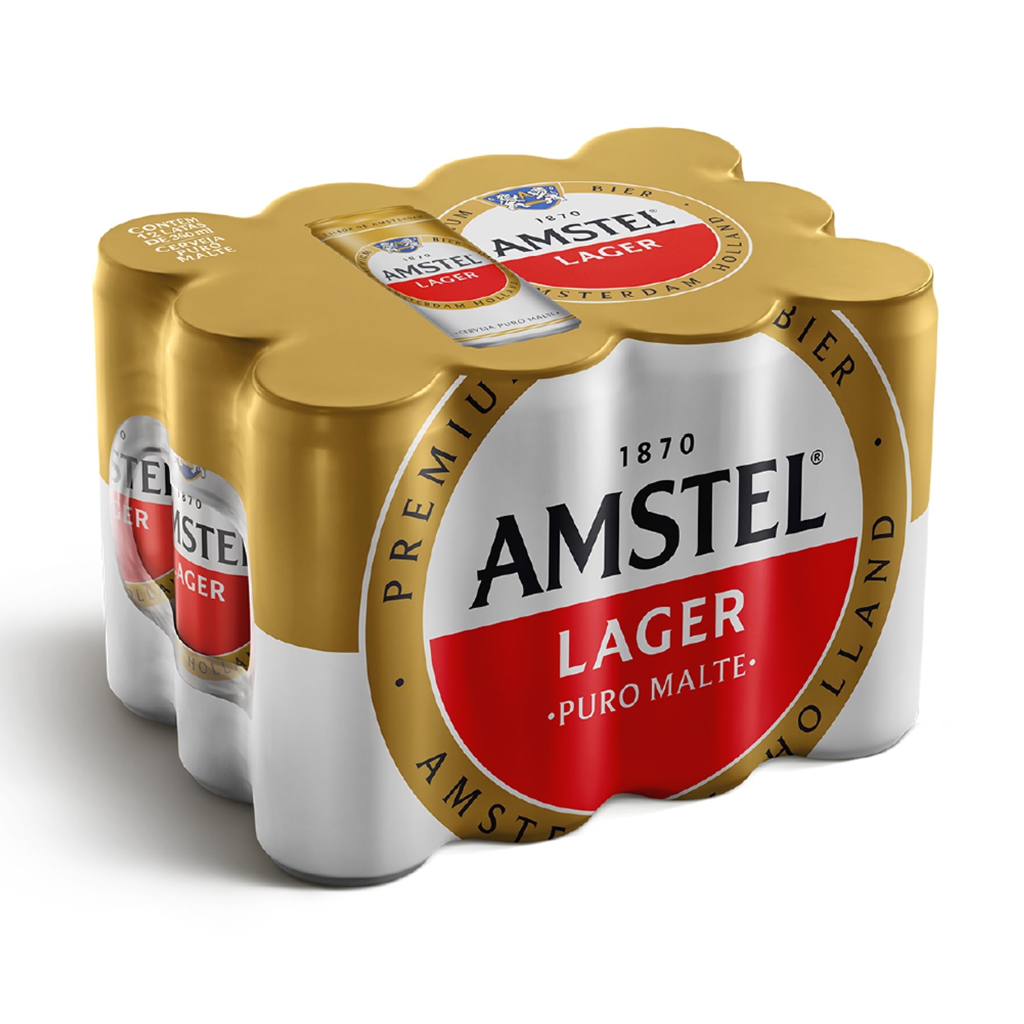 Pack Amstel Cerveja Lager - 12 latas de 350ml | Amazon.com.br