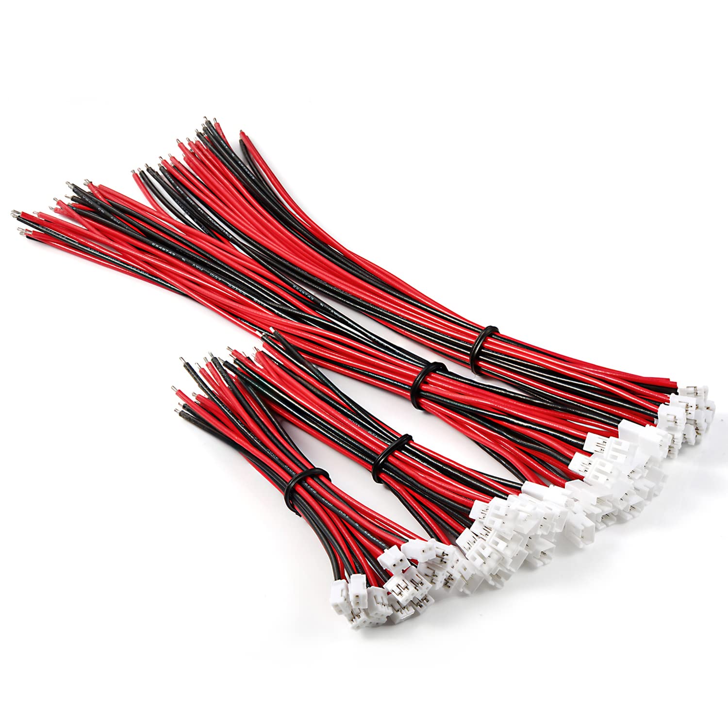 Amazon.com: Chanzon 30 Pairs Jst PH 2.0 mm Pitch 22AWG 2Pin Plug ...
