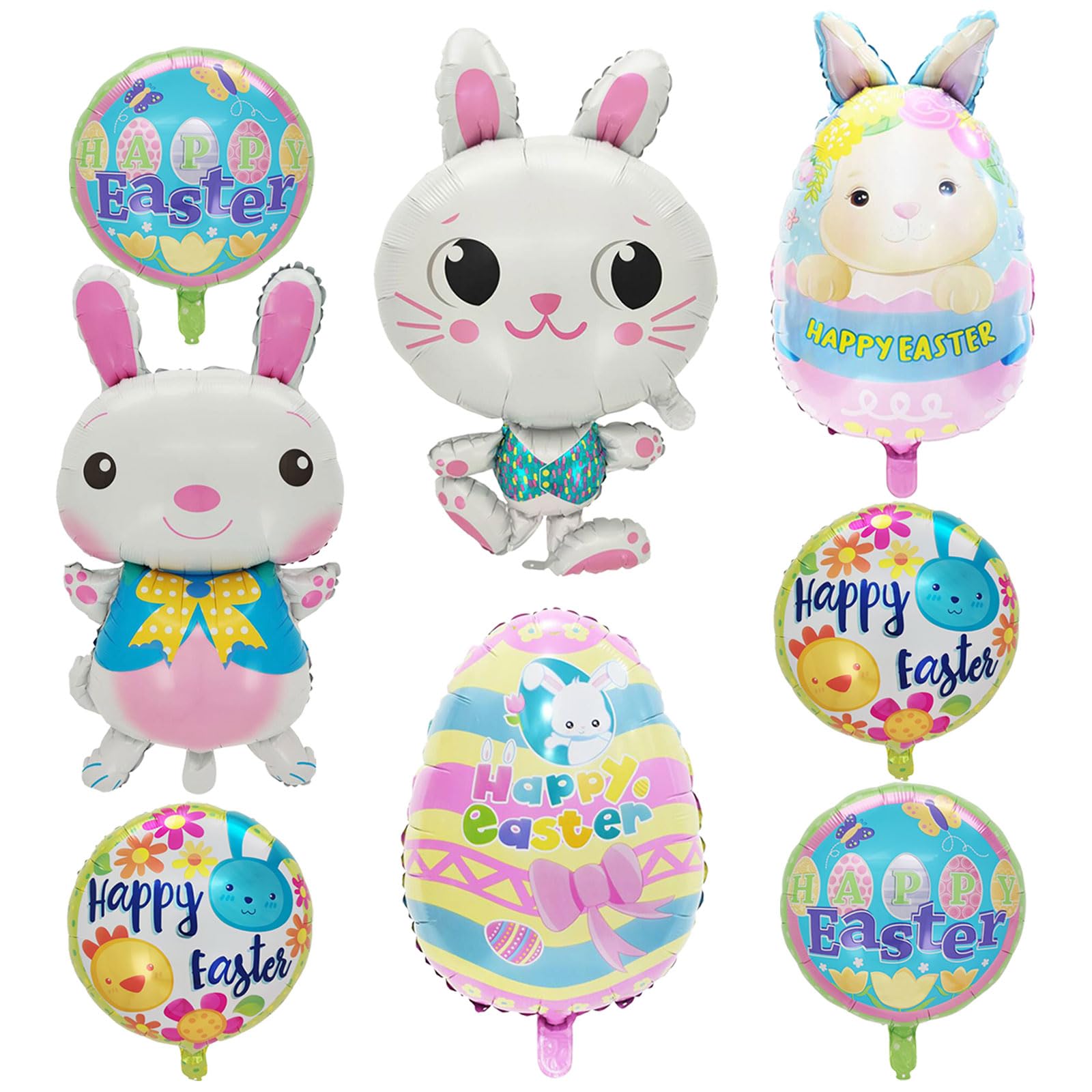 Snapklik.com : Easter Balloons Set - Easter Bunny Balloons Easter Egg ...