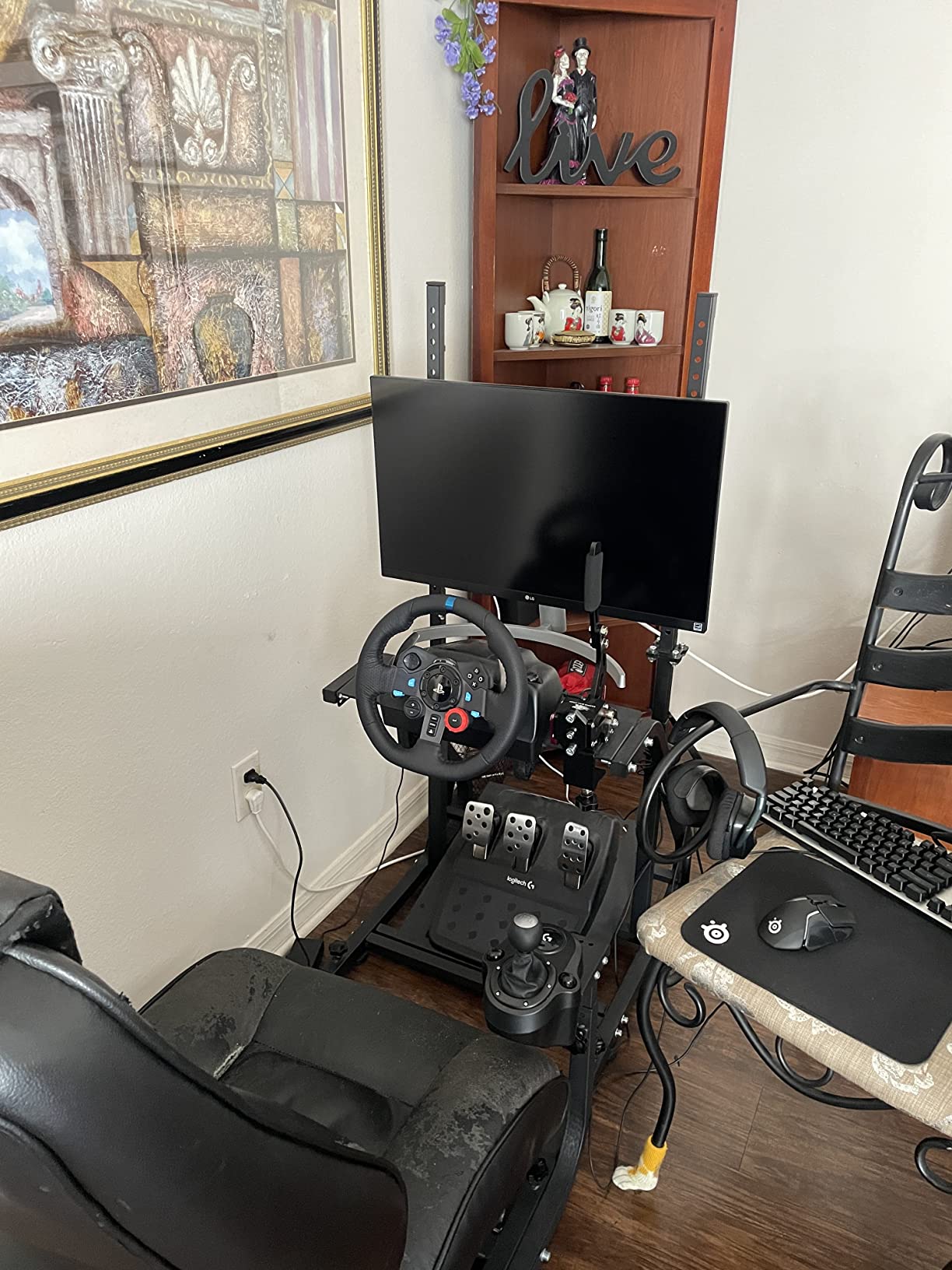 $30/mo - Finance Dardoo Racing Wheel Stand Gaming Simulator Cockpit ...
