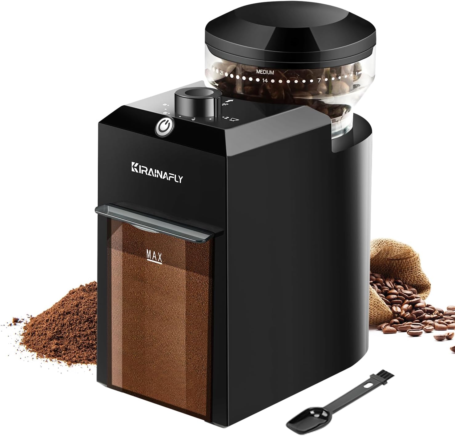 Amazon.com: Wancle Electric Burr Coffee Grinder - Adjustable with 28 ...
