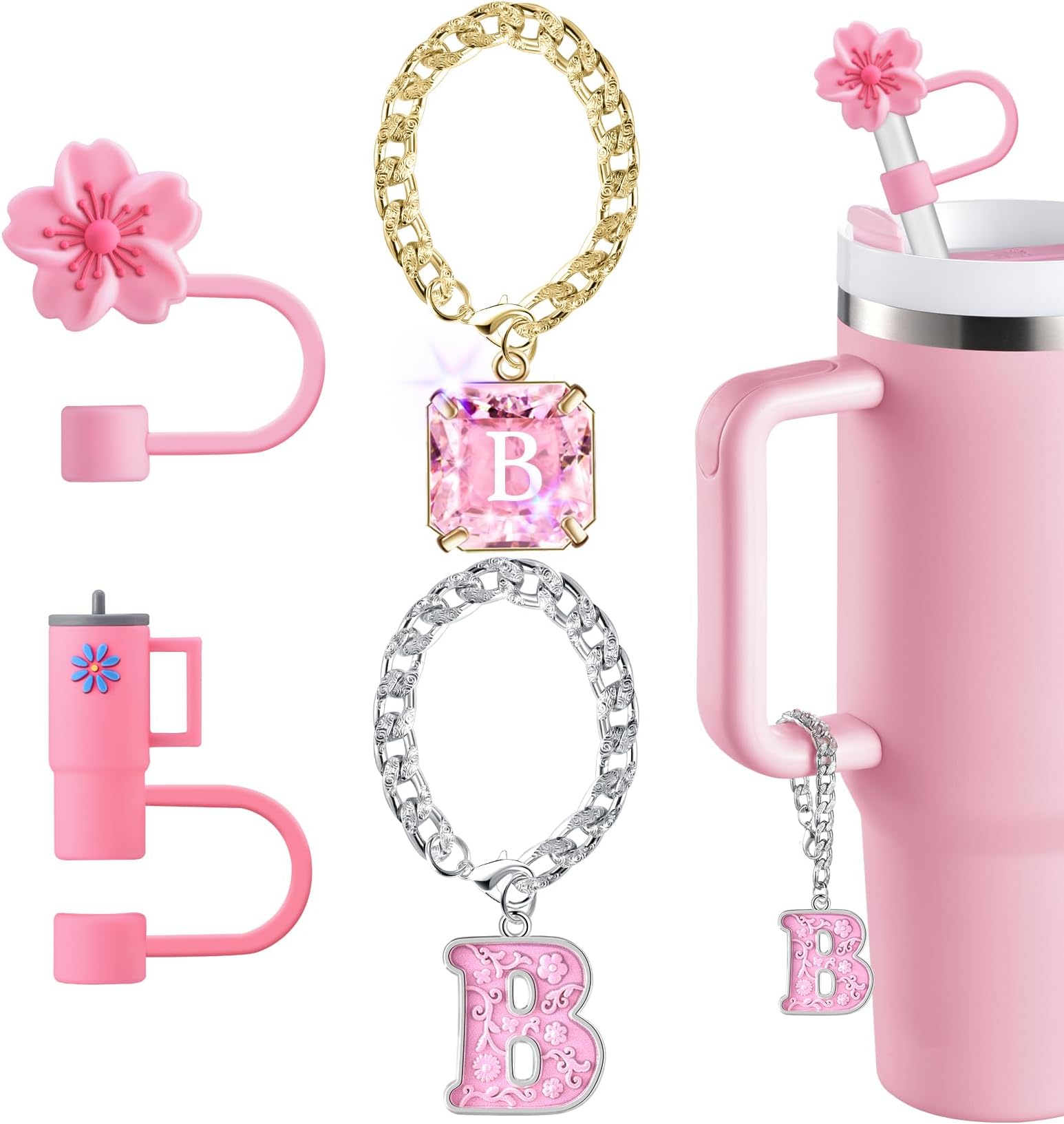 Amazon.com: Straw Cover for Stanley Cup Accessories - Unique Crystal ...