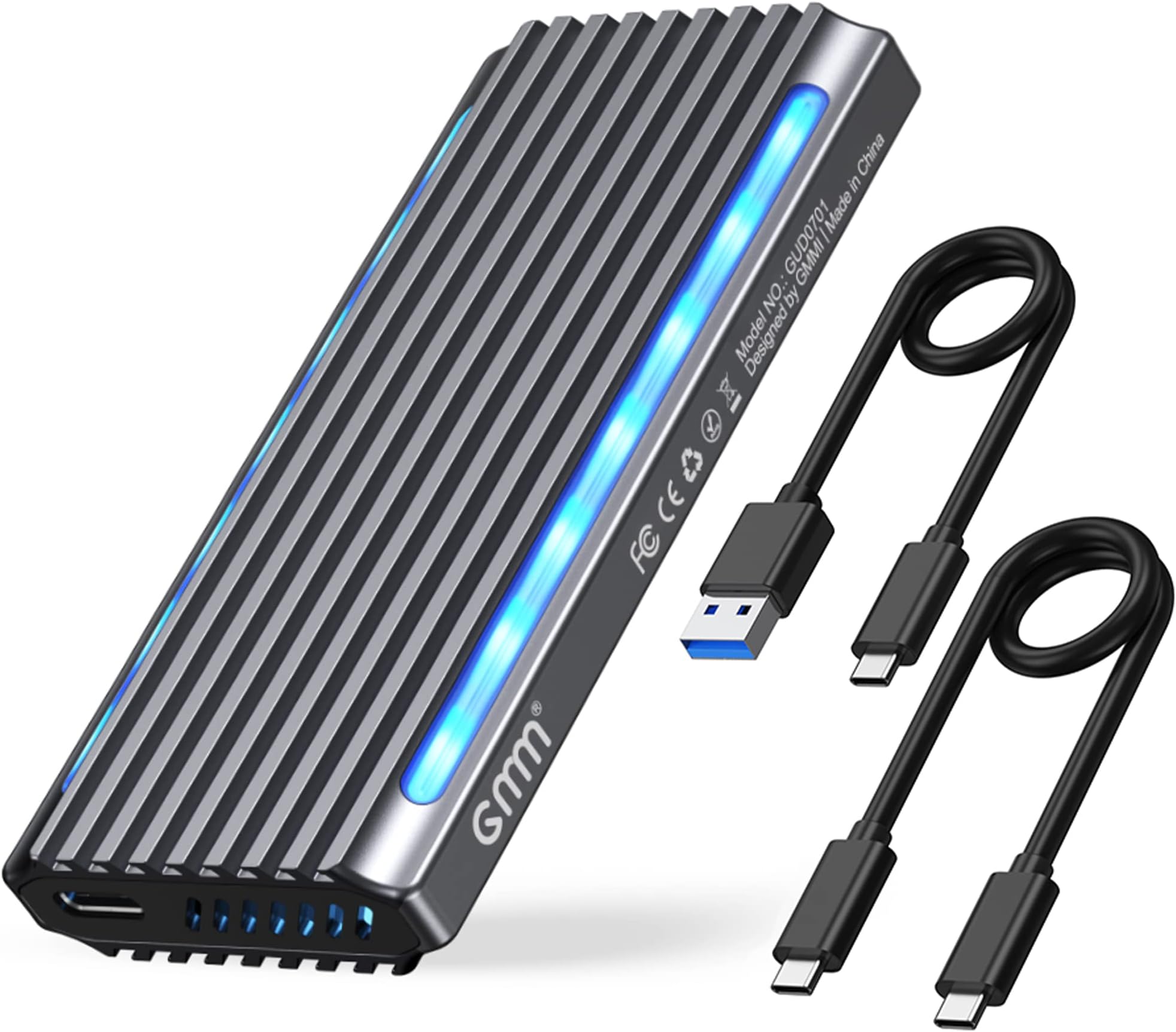 Amazon.com: ineo M.2 NVMe SSD Enclosure Built-in Cooling Fan [C2598 ...