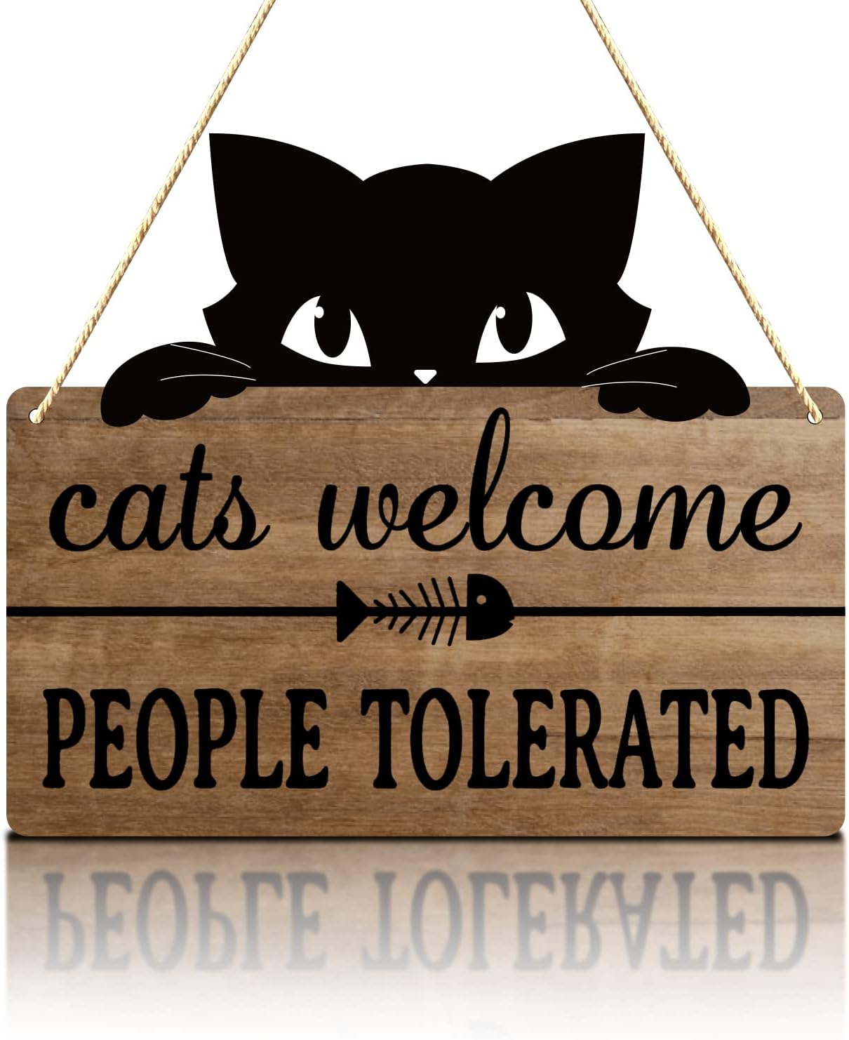Amazon.com: Cats Welcome People Tolerated, Cat Lover Gifts for Women ...