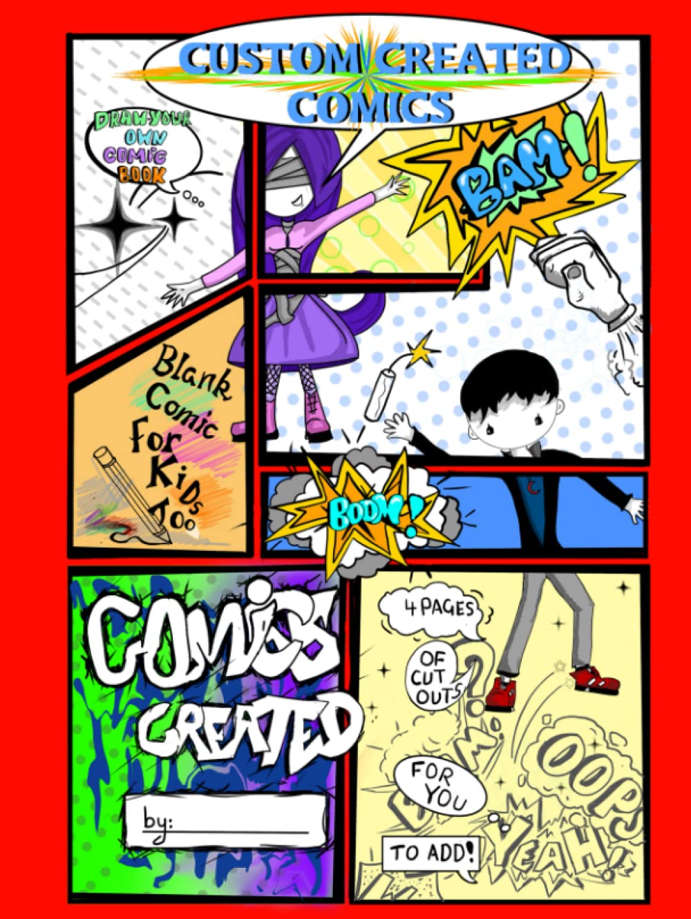 Create your own comic book: Over 90 pages with different templates ...