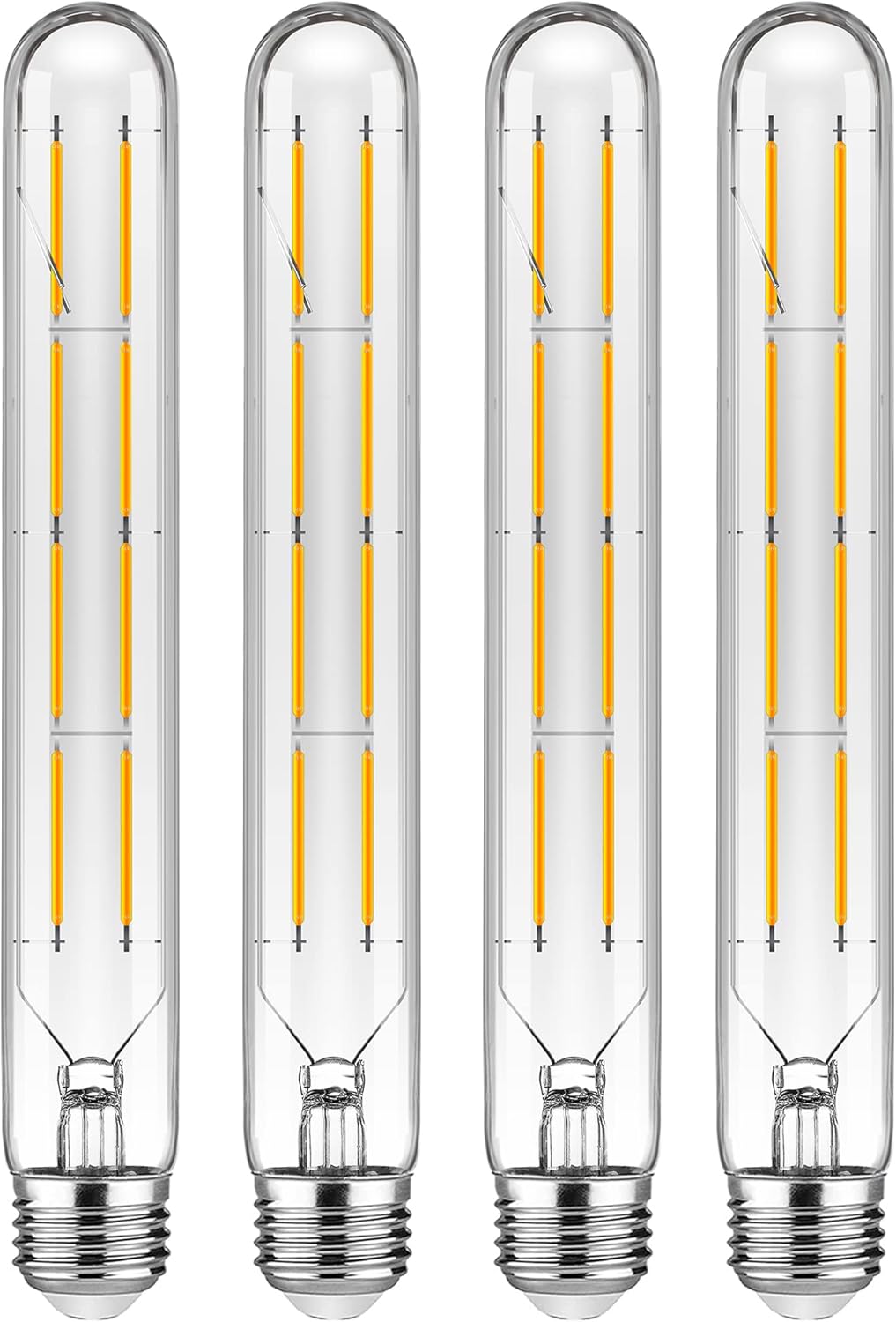 T10 Led Long Bulbs,8W Dimmable Tubular Bulb,75 Watt Equivalent,E26 ...