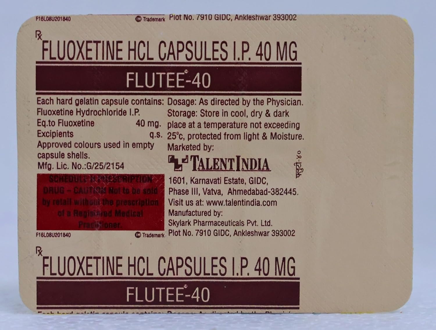 Flutee-40 - Strip of 10 Capsules : Amazon.in: Health & Personal Care