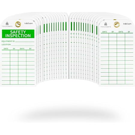 Amazon.com: 50 Sheets Ladder Inspection Labels Safety Stickers for ...