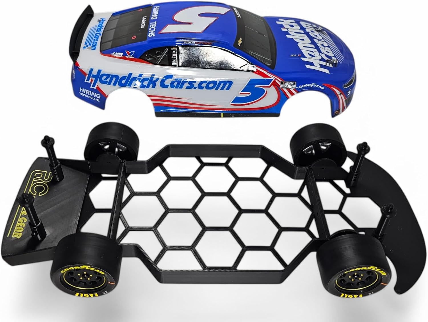 Amazon.com: Body Display Chassis Kit - Compatible with Losi NASCAR 1/12 ...