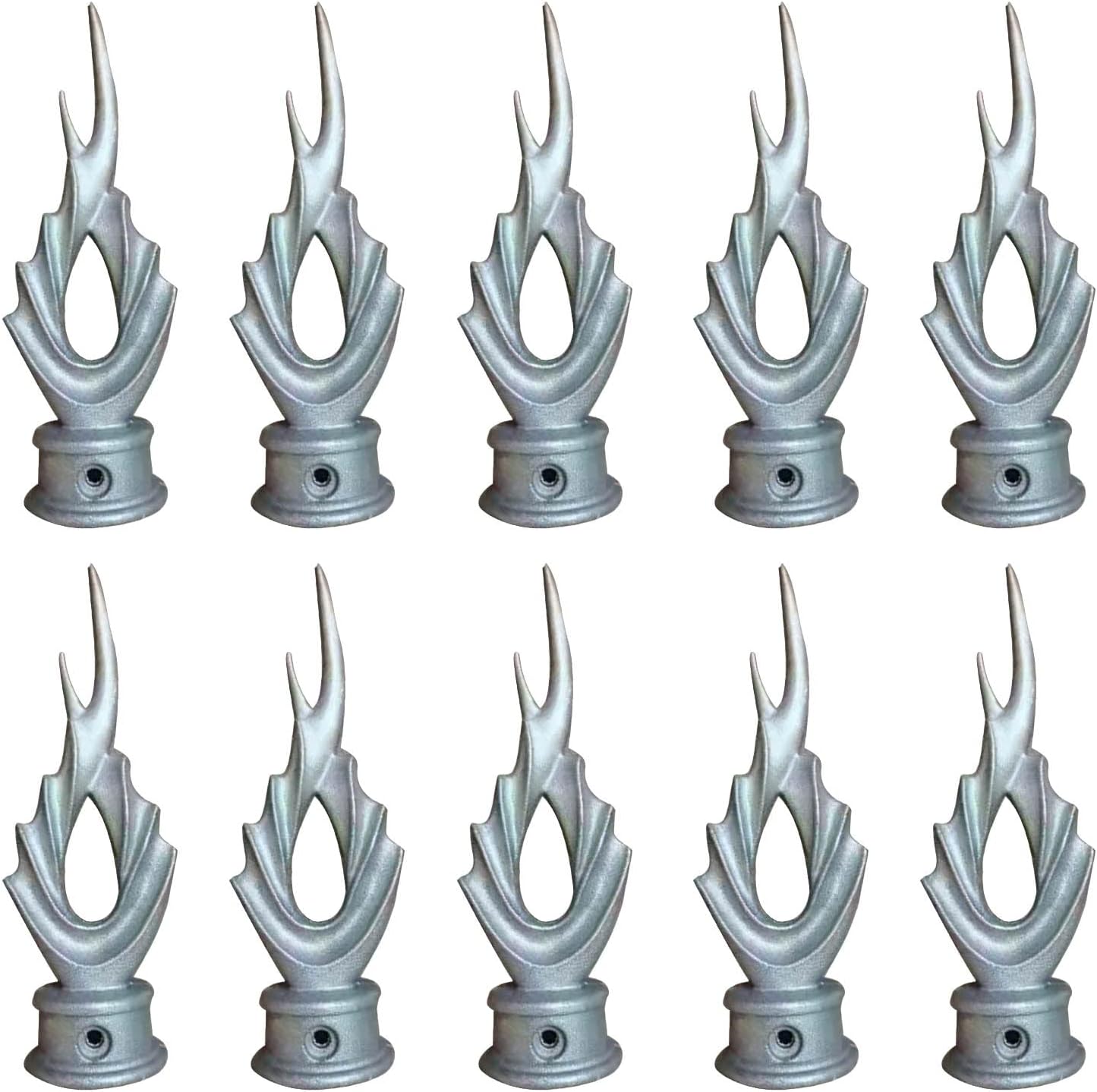 Amazon.com: MFFIRE 10 Pcs Fence Finials, Trident Spear Shaped Finial ...
