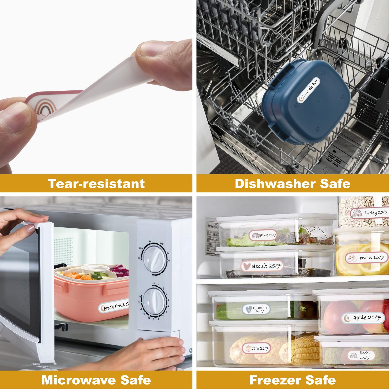 Snapklik.com : Name Labels For Kids Stuff Daycare Labels, 128 PCS ...