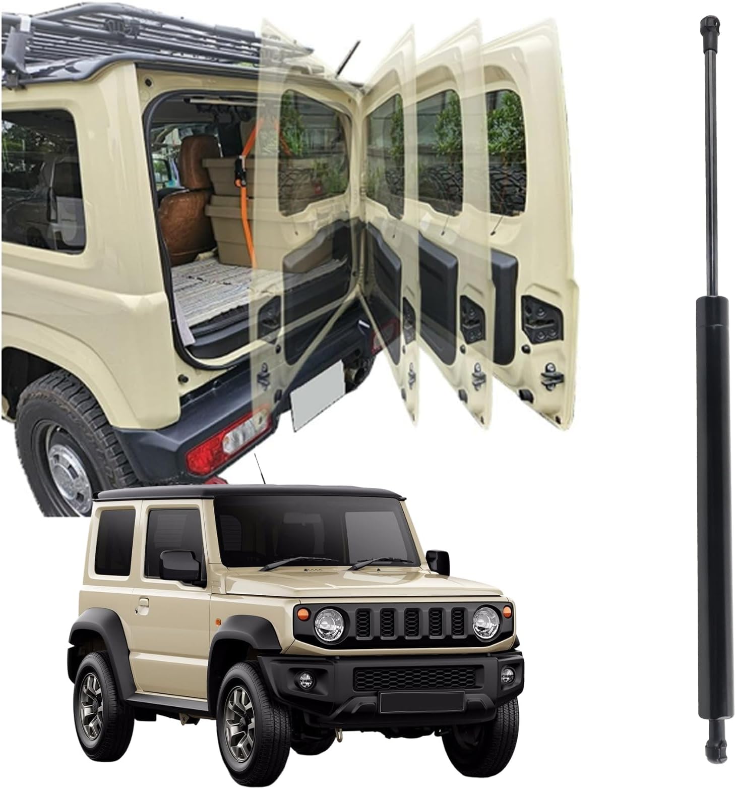 Amazon | VVORHSBELL ジムニー バックドアダンパー 無段階停止 新型 ジムニー JB64 JB64W スズキジムニー シエラ JB74 JB74W リアゲートダンパー 油圧 ...