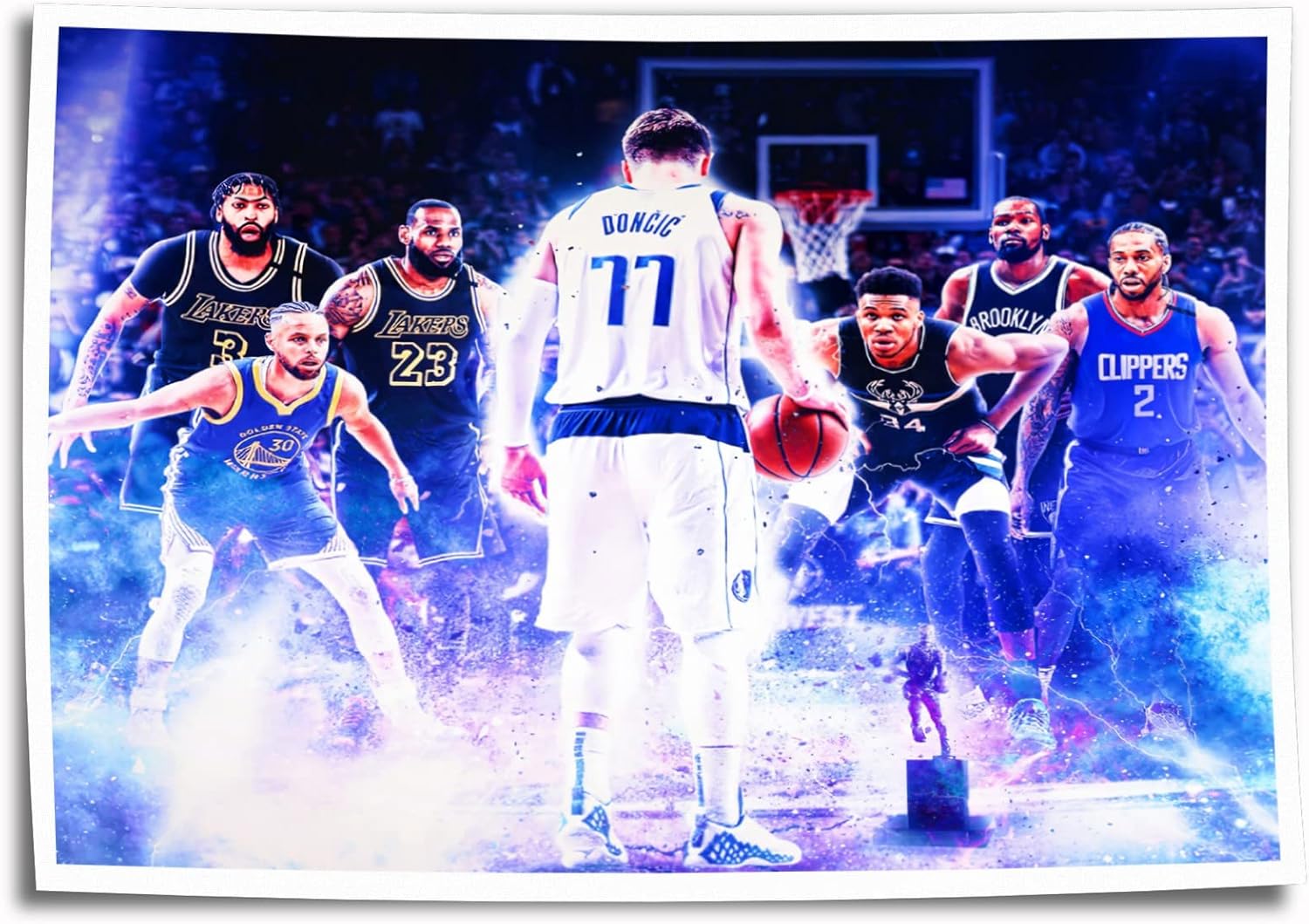 Amazon.com: Luka Doncic Poster Basketball Canvas Print Wall Art Gift ...