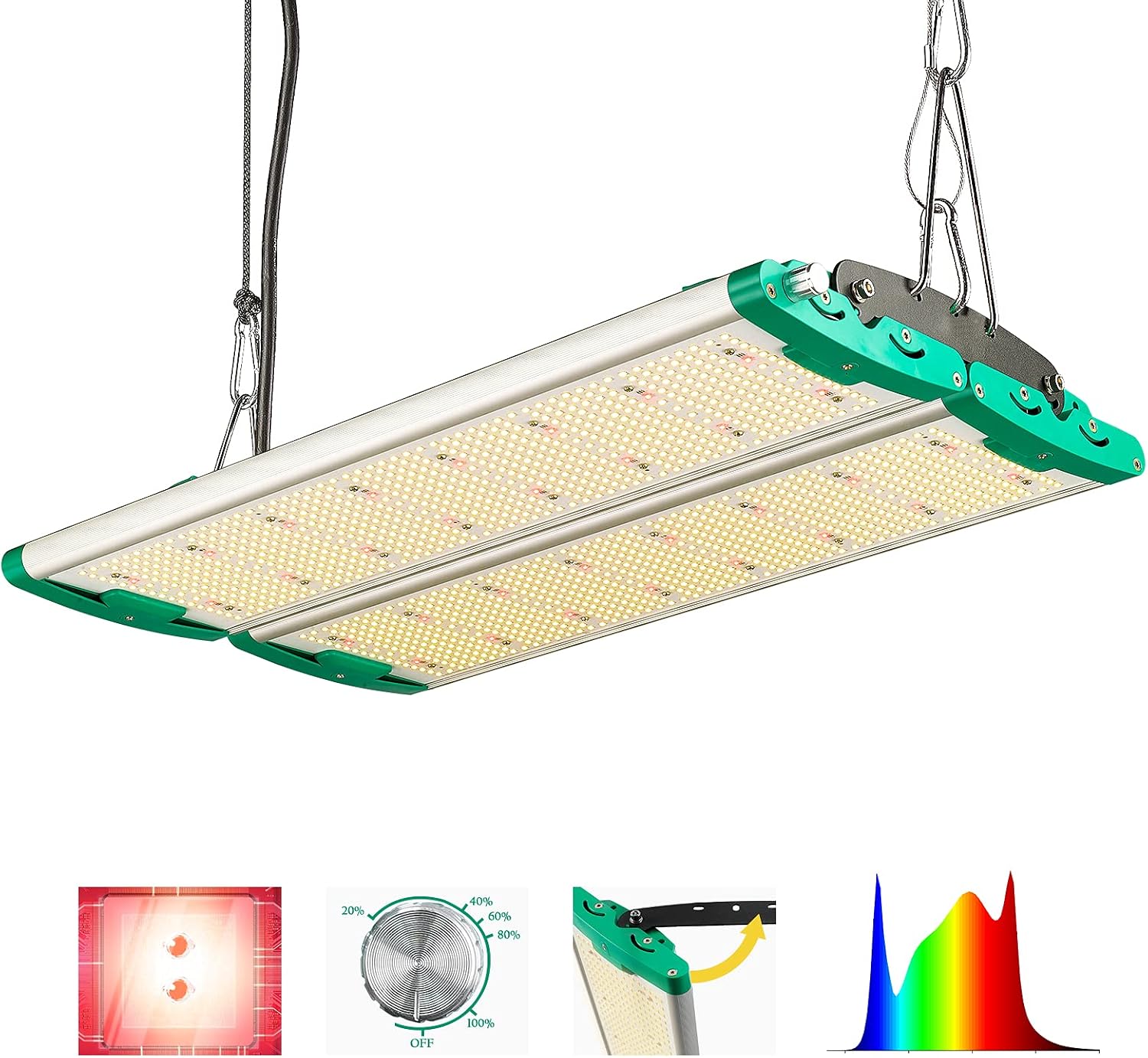 Amazon.com: Grow Light - 4000W LED Grow Light 6x6ft Coverage Dimmable ...