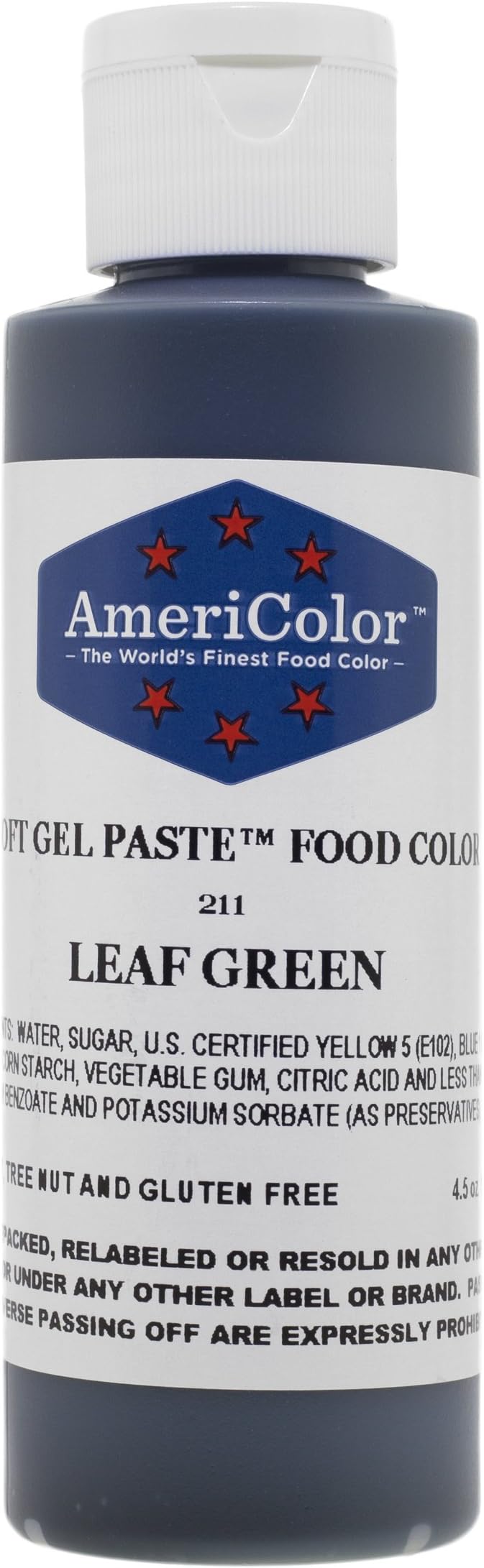 Amazon.com: Americolor Soft Gel Paste Food Color, 4.5-Ounce, Leaf Green ...