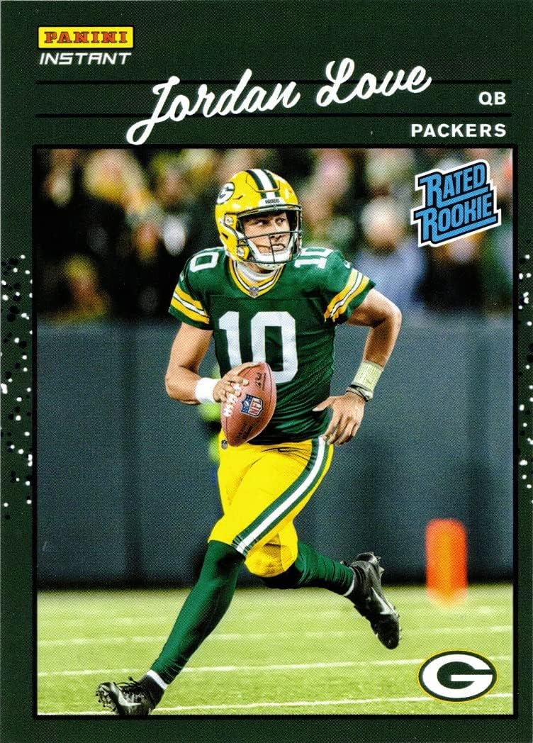 Amazon.com: 2020 Panini Instant Rated Rookie Football #RR10 Jordan Love ...