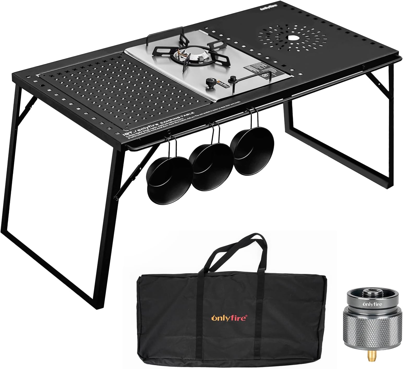 Amazon.com: Naturehike Folding IGT Camping Table, Portable Outdoor IGT Cook System, Ultralight ...