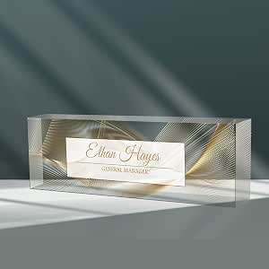 Amazon.com: Custom Name Plate for Desk, Desk Name Plate Personalized ...