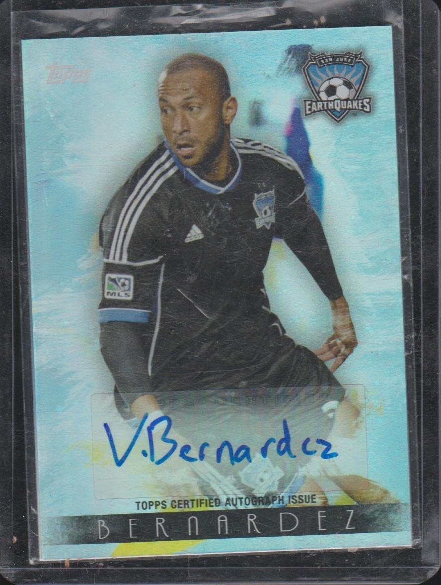 2013 Topps Victor Bernardez Earthquakes Autographed Soccer Card #MA-VB ...