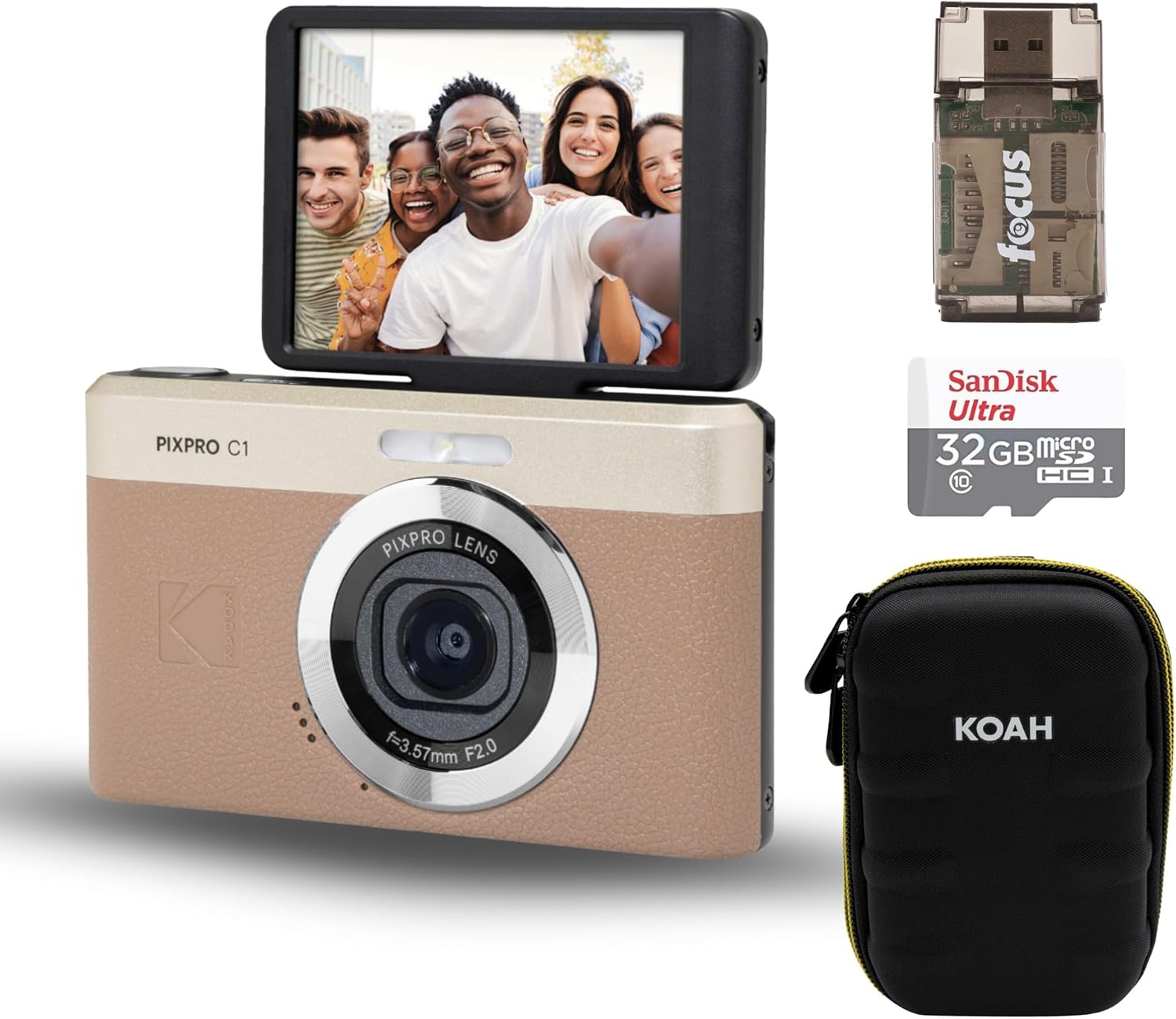 Amazon.com : KODAK PIXPRO C1 Friendly Zoom 13MP 1080p Digital Camera ...