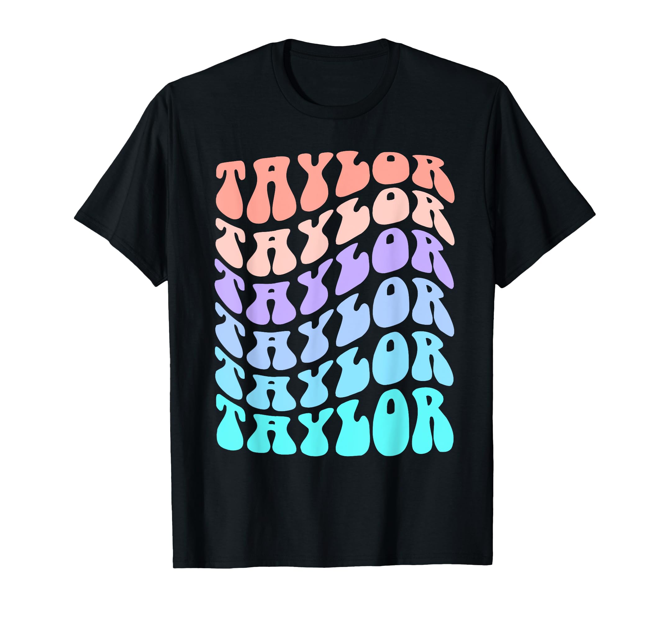 Amazon.com: Girl Retro TAYLOR First Name Personalized Groovy Birthday T ...