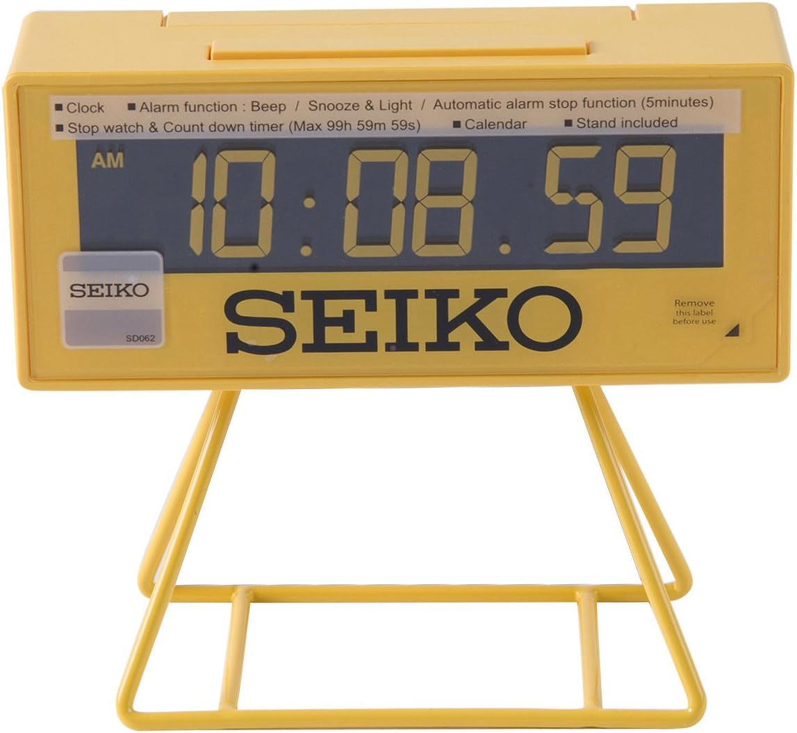 Amazon.com: Seiko QHL062Y Digital Alarm Clock Yellow : Home & Kitchen