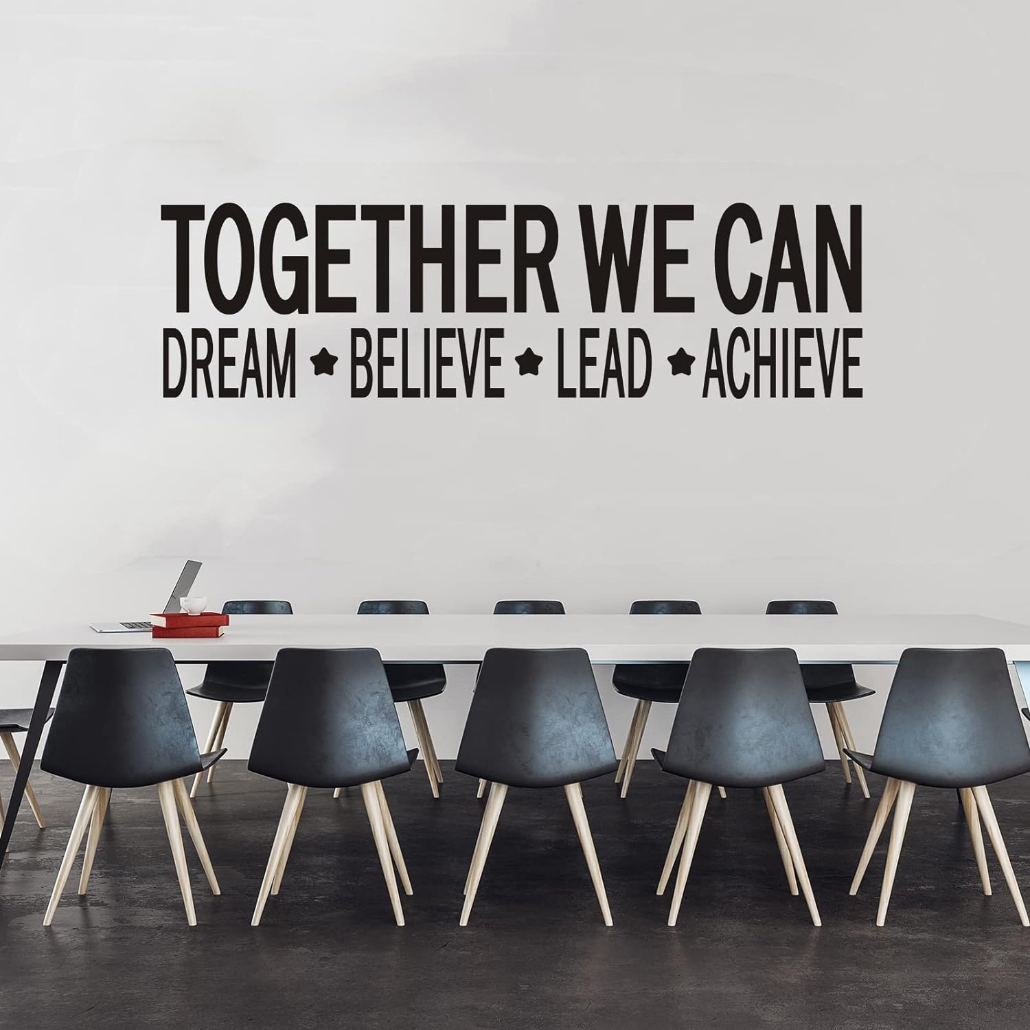 Amazon.com: VODOE Large Together We Can Dream Believe Lead Achieve Wall ...