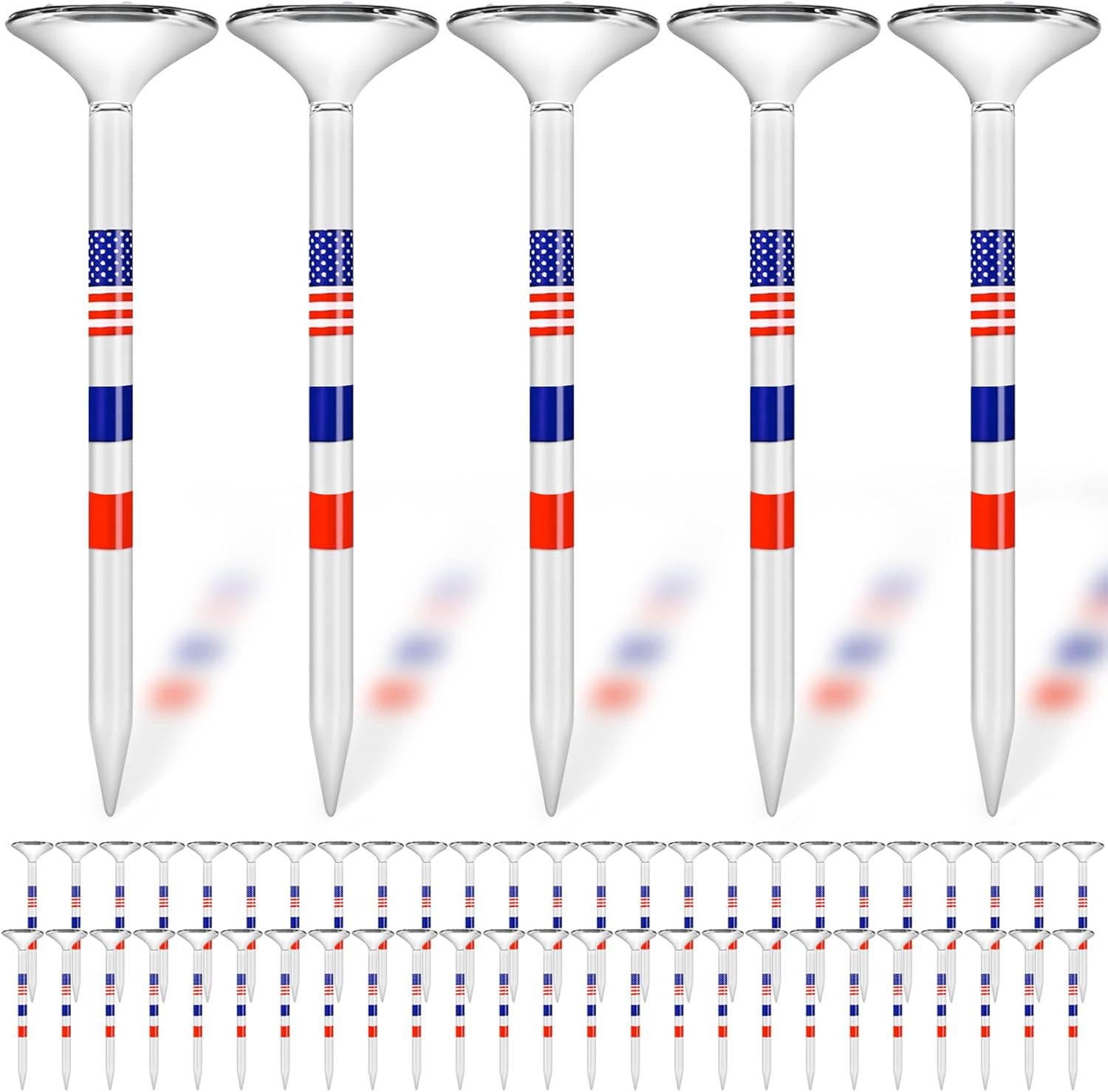Amazon.com : yowings Premium Golf Tees, 3 1/4'' Unbreakable Transparent ...