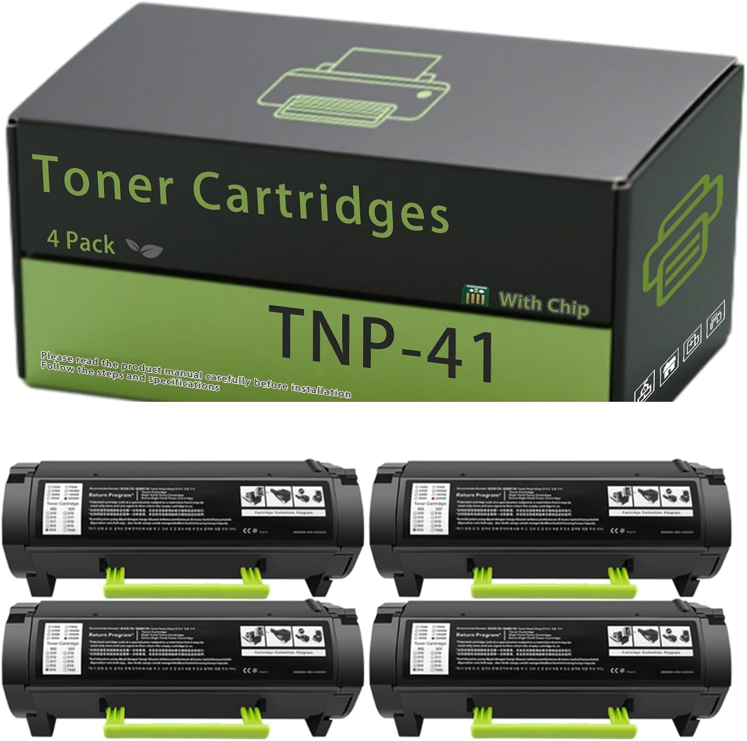 Amazon.com: RUOXQ TNP-41 Toner Cartridges Compatible for Konica Minolta ...