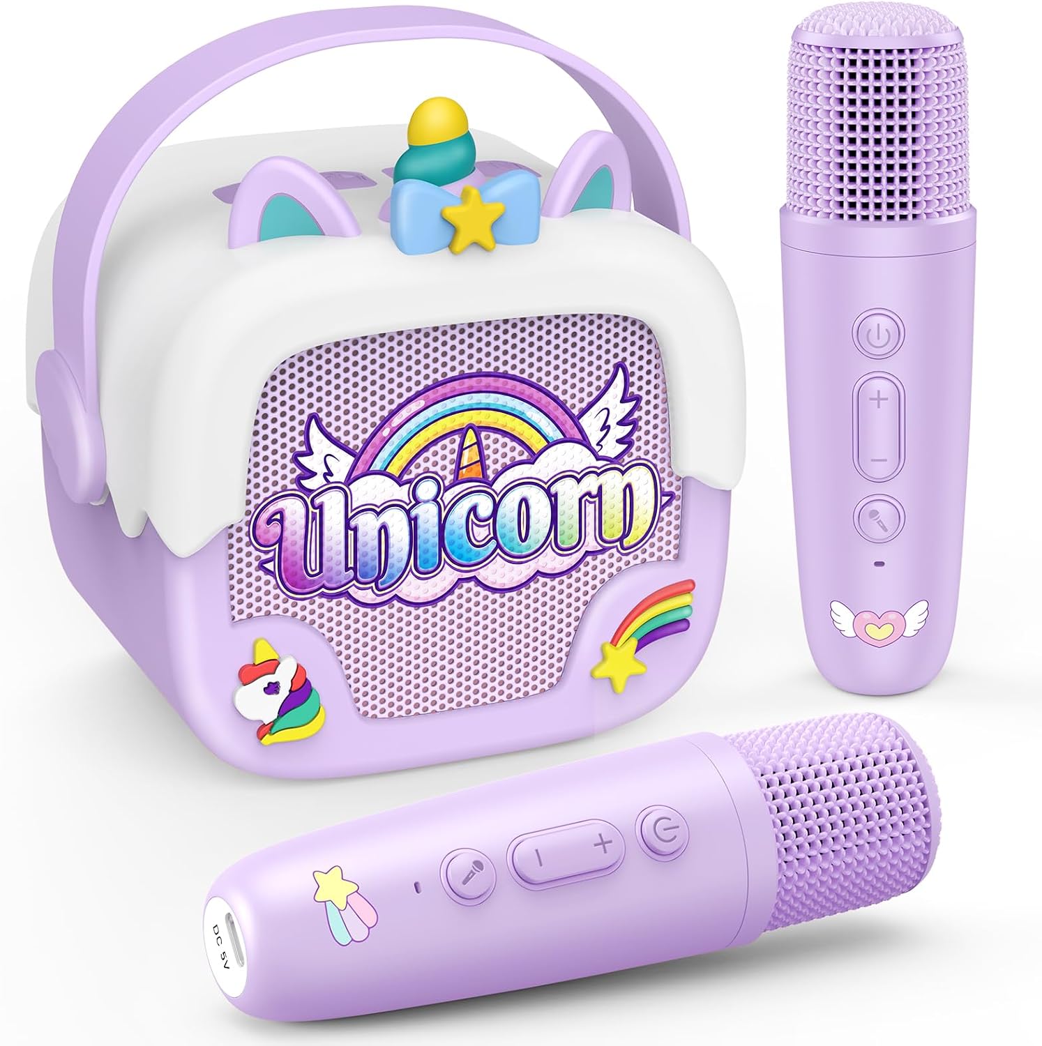 Amazon.com: Mini Karaoke Machine for Kids Girls: Unicorn Portable ...