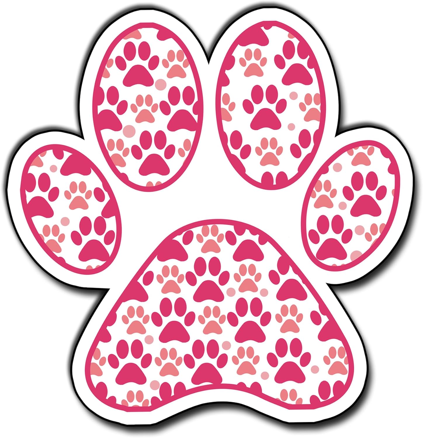 Amazon.com: 3Pcs Paw Prints Sticker for Dog Lovers - Puppy Decals for ...